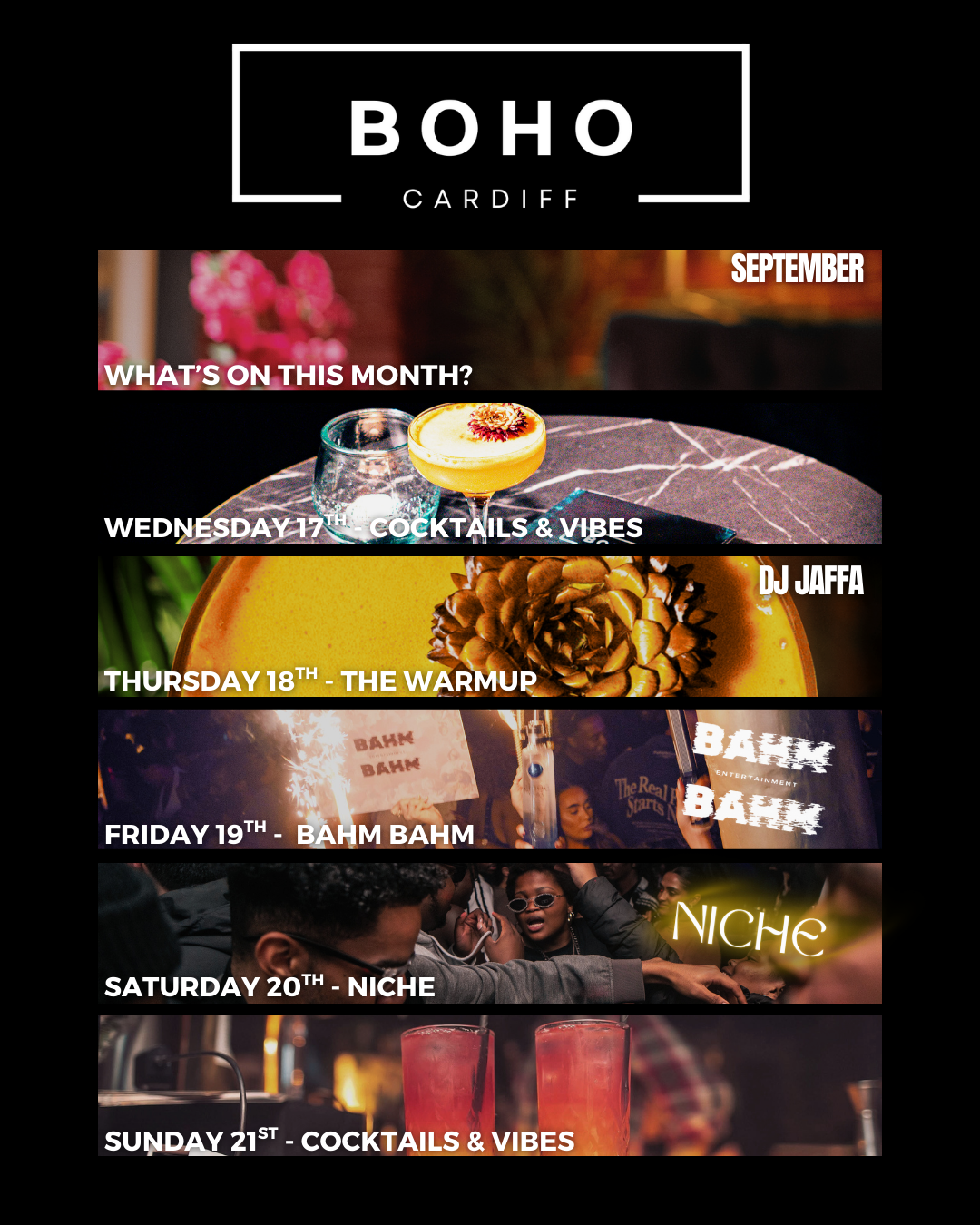 Boho Cardiff Night Club - BOHO CARDIFF