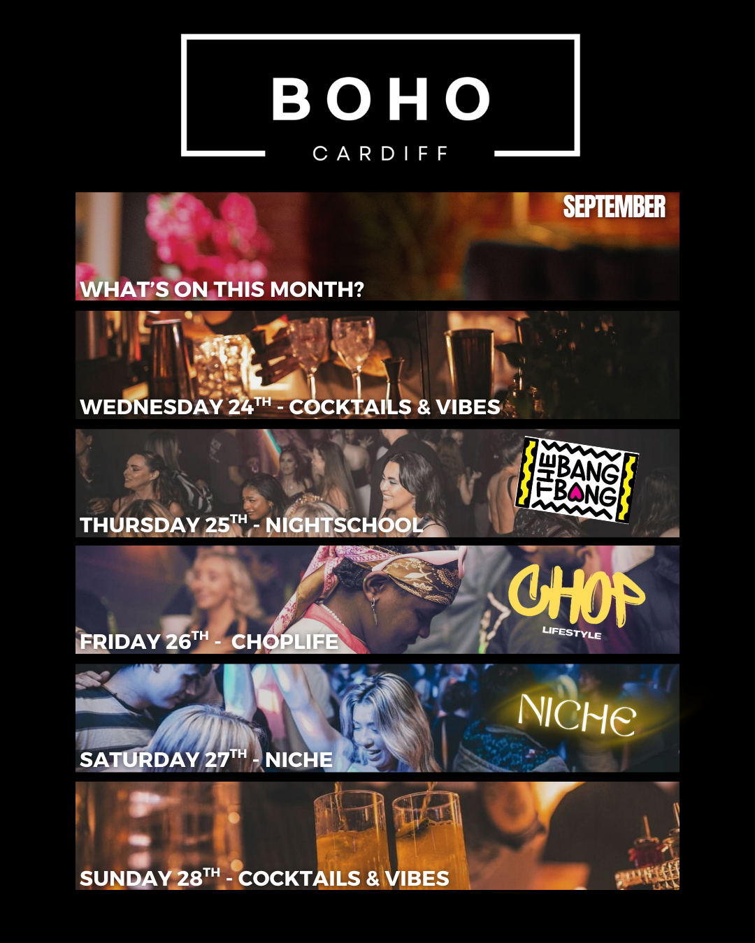 Boho Cardiff Night Club - BOHO CARDIFF
